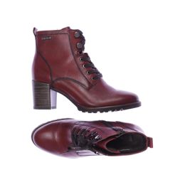 Tamaris Damen Stiefelette, rot, Gr. 38