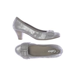 Gabor Damen Pumps, silber, Gr. 5