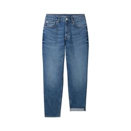 Tom Tailor Denim Damen Mom Fit Jeans, blau, Uni, Gr. 28