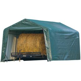 Folien Weidezelt Zeltgarage Grün 610x380x260 cm - ShelterLogic