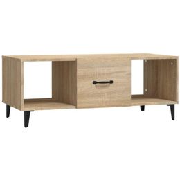 Jinlefu - Couchtisch Sonoma-Eiche 102x50x40 cm Holzwerkstoff vidaXL