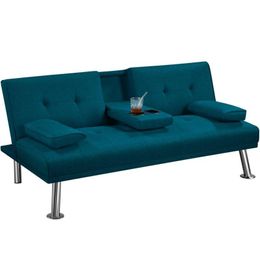 Yaheetech - Klappbares Schlafsofa Couch Sofa mit Schlaffunktion Bettsofa mit Großer Liegefläche von 167 cm l × 94 cm b fürs