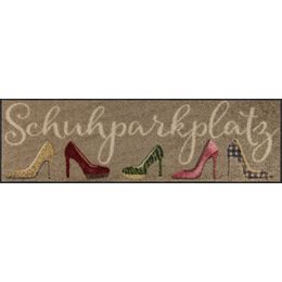 Salonloewe Fu&szlig;matte, Braun, Gr. 30x100 cm - rechteckig, Fu&szlig;matten, Material: Polyamid. R&uuml;ckseite: Gummi