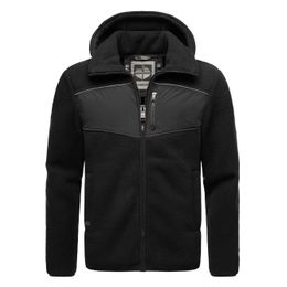 STONE HARBOUR Fleecejacke Herren, schwarz