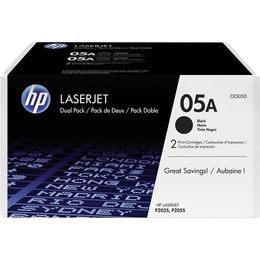 HP Toner 05A Original 2er-Pack Schwarz 2300 Seiten CE505D