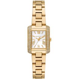 Quarzuhr Michael Kors "PETITE EMERY" Armbanduhren goldfarben Damen Armbanduhr, Damenuhr, Edelstahlarmband, analog, Glassteine