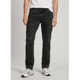 Straight-Jeans Pepe Jeans "STRAIGHT JEANS" Gr. 31, Länge 30, schwarz used wiser wash, Herren, Denim/Jeans, Obermaterial: 99% Baumwolle, 1% Elasthan, Jeans