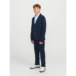 Jack & Jones Anzug JACK & JONES JUNIOR "JJEJAXON JERSEY SUIT NOOS JNR" Gr. 158, N-Gr, blau (schwarz navy) Jungen Anzüge