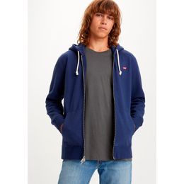 Levi's Kapuzensweatjacke LEVI'S "NEW ORIGINAL ZIP UP" Gr. L, blau (naval academy) Herren Sweatjacken