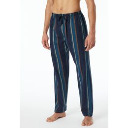 Loungehose Schiesser ""Mix+Relax"" Gr. 52, N-Gr, bunt (913-gestreift) Herren Hosen mit Kordelzug-Bund