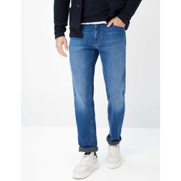 5-Pocket-Jeans Brax "Style CHUCK TT" Gr. 32, Länge 30, blau, Herren, 83% Baumwolle, 16% Polyester, 1% Elasthan, Jeans