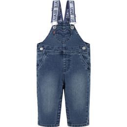 Jeanslatzhose LEVI'S KIDS Gr. 24M (92), N-Gr, west third Mädchen Jeans