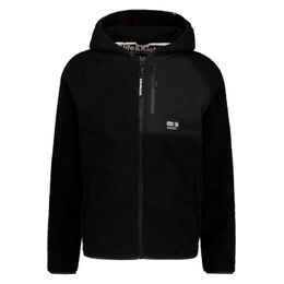 alife and kickin Kapuzensweatjacke ALIFE & KICKIN "Herren HaraldAK G" Gr. M, schwarz (moonless) Herren Sweatjacken Weiche, warme Teddy Jacke mit großer Kapuze und Fleece-Innenfutter