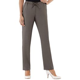 Alessa W. Collection Schlupfhose ALESSA W. Gr. 38, Normalgrößen, grau (taupe) Damen Hosen