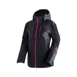 Skijacke Maier Sports "INA" Gr. 36, schwarz, Damen, 100% Polyester, Jacken, Damen Winterjacke, wind/wasserdicht, 5 RV-Taschen und Kapuze, Regular fit