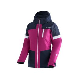 Skijacke Maier Sports "HANNI" Gr. 36, pink (magenta), Damen, 100% Polyester, Jacken, Damen Winterjacke, wind/wasserdicht, 3 RV-Taschen und Kapuze, Regular fit