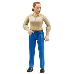 Bruder bworld 60408 Frau mit hellem Hauttyp und blauer Hose Spielfigur