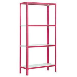 Simonrack Schwerlastregal HOMECLICK MINI 4/400 PP2100209168044 rosa 80,0 x 40,0 x 160,0 cm