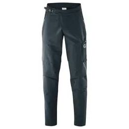 Radhose Gonso "PISCADU" Gr. 6XL, Normalgrößen, grau (anthrazit) Herren Hosen Bike-Hose, lange MTB Fahrradhose, Bund regulierbar, mit Taschen