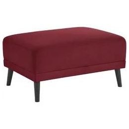 Polsterhocker Inosign Hocker Gr. B/H/T: 86cm x 45cm x 60cm, Samtvelours, rot (weinrot) passendes Schlafsofa verfügbar, Federkern-Polsterung