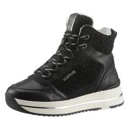 Winterboots Mustang SHOES Gr. 39, schwarz Damen Schuhe mit Besatz in Kroko-Optik