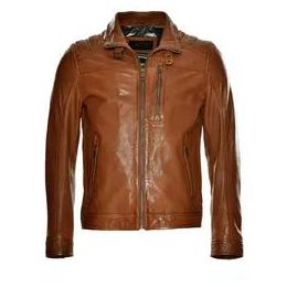 Bikerjacke JCC "31020349" Gr. 60, braun (cognac) Herren Jacken