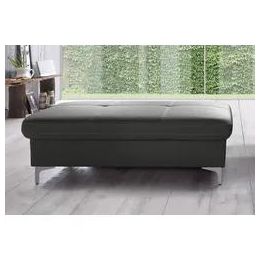 Hocker exxpo - SOFA FASHION "Florenz" Gr. B/H/T: 136cm x 46cm x 70cm, Material, schwarz Polsterhocker Hocker