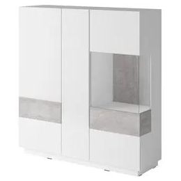 Sideboard Inosign "SILKE" Sideboards weiß (weiß hochglanz/beton-optik) Breite 130 cm