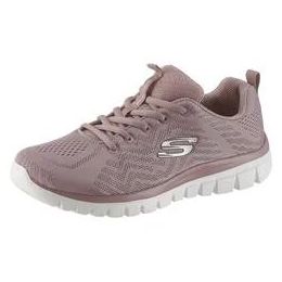 Sneaker Skechers "Graceful - Get Connected" Gr. 38, beige (lavendel) Damen Schuhe mit Memory Foam, Freizeitschuh, Halbschuh, Schnürschuh