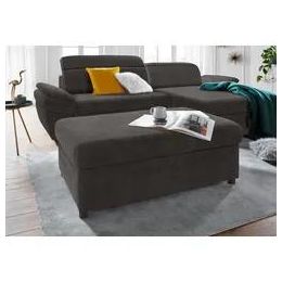 Hocker exxpo - SOFA FASHION "Kyoto" Gr. B/H/T: 116cm x 45cm x 70cm, Webvelours, braun (schoko) Polsterhocker Hocker