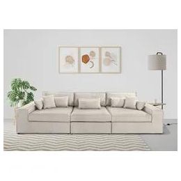 3-Sitzer RAUM.ID "Enid" Sofas Gr. B/H: 360cm x 75cm, Struktur, beige 3 Teile, bestehend aus Modulen, in vielen Bezügen, auch Breitcord