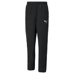 Trainingshose Puma "TEAMRISE SIDELINE PANTS" Gr. XXL, N-Gr, schwarz-weiß (Puma schwarz, Puma weiß), Herren, Obermaterial: 100% Polyester, unifarben, Hosen