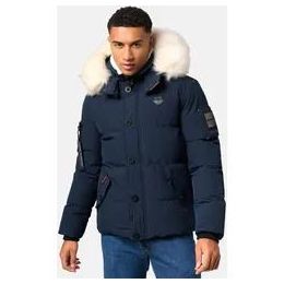 Winterjacke STONE HARBOUR "Halvaar" Gr. XXL (56), blau Herren Jacken stylischer Winterparka mit abnehmbarer Kapuze