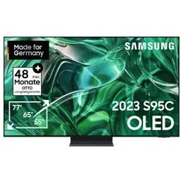 F (A bis G) Samsung OLED-Fernseher Fernseher Neural Quantum Prozessor 4K,Infinity One Design,Gaming Hub Gr. 77, schwarz (eh13 1hts)