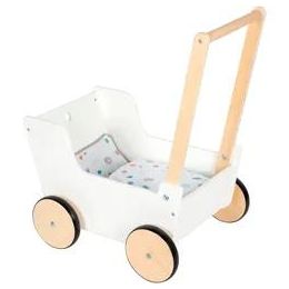 Puppenwagen Small Foot "Little Button" weiß Kinder aus Holz