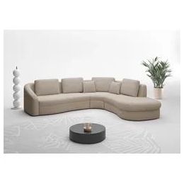 Sit & More Ecksofa SIT & MORE "Jazz L-Form", beige, B:303cm H:88cm T:274cm, 100% Polyester, Sofas, In weiteren Größen erhältlich