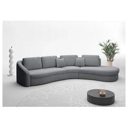 Sit & More Ecksofa SIT & MORE "Jazz L-Form", grau (stone), B:366cm H:88cm T:230cm, 100% Polyester, Sofas, In weiteren Größen erhältlich
