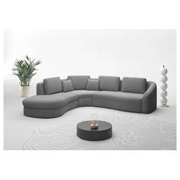 Sit & More Ecksofa SIT & MORE "Jazz L-Form", grau, B:303cm H:88cm T:274cm, 95% Polyester 5% Polyamid, Sofas, In weiteren Größen erhältlich