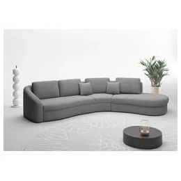 Sit & More Ecksofa SIT & MORE "Jazz L-Form", grau, B:366cm H:88cm T:230cm, 95% Polyester 5% Polyamid, Sofas, In weiteren Größen erhältlich
