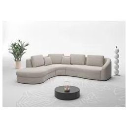 Sit & More Ecksofa SIT & MORE "Jazz L-Form", beige (nature), B:303cm H:88cm T:274cm, 95% Polyester 5% Polyamid, Sofas, In weiteren Größen erhältlich