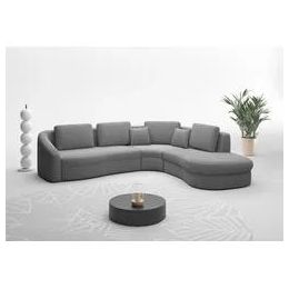 Sit & More Ecksofa SIT & MORE "Jazz L-Form", grau, B:303cm H:88cm T:274cm, 95% Polyester 5% Polyamid, Sofas, In weiteren Größen erhältlich