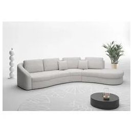Sit & More Ecksofa SIT & MORE "Jazz L-Form", beige (linen), B:366cm H:88cm T:230cm, 100% Polyester, Sofas, In weiteren Größen erhältlich