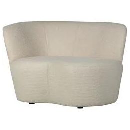 Loungesofa Woood "Stone" Sofas Gr. B/H/T: 112cm x 73cm x 80cm, Kuschelecke links, beige (creme) Lounge-Sofa Einzelsofa