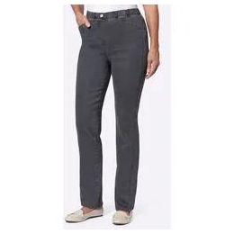 Bequeme Jeans Classic Basics Gr. 21, Kurzgrößen, schwarz (anthrazit-grey-denim) Damen Jeans