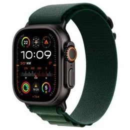 Smartwatch Apple "Watch Ultra 2 (2024) GPS + Cellular" Smartwatches Gr. 49mm, Cellular, L, Alpine Loop, schwarz