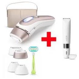 IPL-Haarentferner Braun "Smart Skin i·expert PL7387" Braun (weiß, Braun) Damen 4 Aufsätze für Gesicht & Körper, Venus Rasierer & Aufbewahrungsbox Bestseller