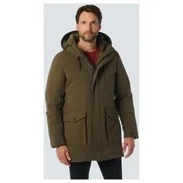 Parka NO EXCESS "NO EXCESS Langer Mantel mit Kapuze" Gr. XL, grau (taupe) Herren Jacken