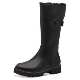 Winterstiefel Tamaris Gr. 36, Normalschaft, schwarz Damen Schuhe Blockabsatz, Langschaftstiefel mit DUO-Tex-Ausstattung