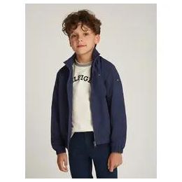 Outdoorjacke Tommy Hilfiger "ESSENTIAL JACKET" Gr. 6 (116), blau (schwarz night navy) Jungen Jacken mit Logo-Patch