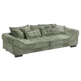 Big-Sofa Inosign "Diwan II DuraFlex" Sofas Gr. B/H/T: 300cm x 67cm x 121cm, Velours, grün (dolce 11 grün) DuraFlex-Kaltschaumpolsterung, bis 140 kg, 4 Bezugsqualitäten